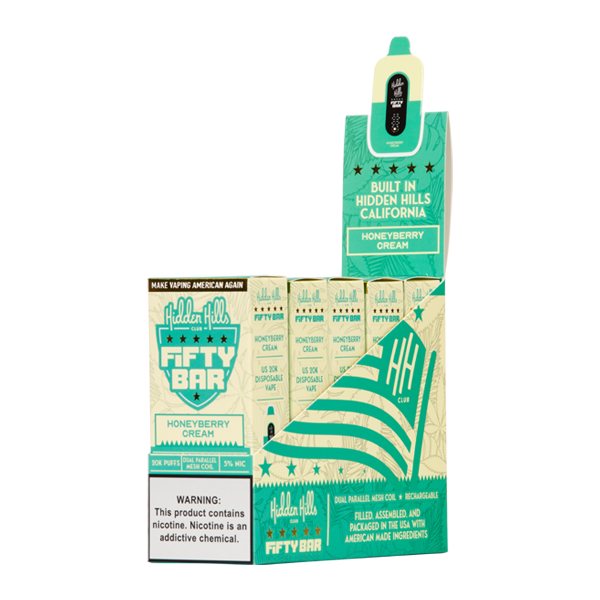 Honeyberry Cream Hidden Hills X Fifty Bar – Mi-Pod Wholesale