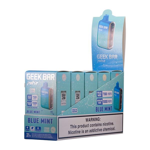 Blue Mint Geek Bar Pulse Wholesale Vapes – Mi-Pod Wholesale