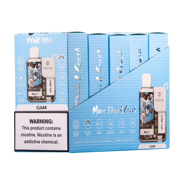 Clear Pyne Pod Boost Wholesale Vape 5-Pack – Mi-Pod Wholesale