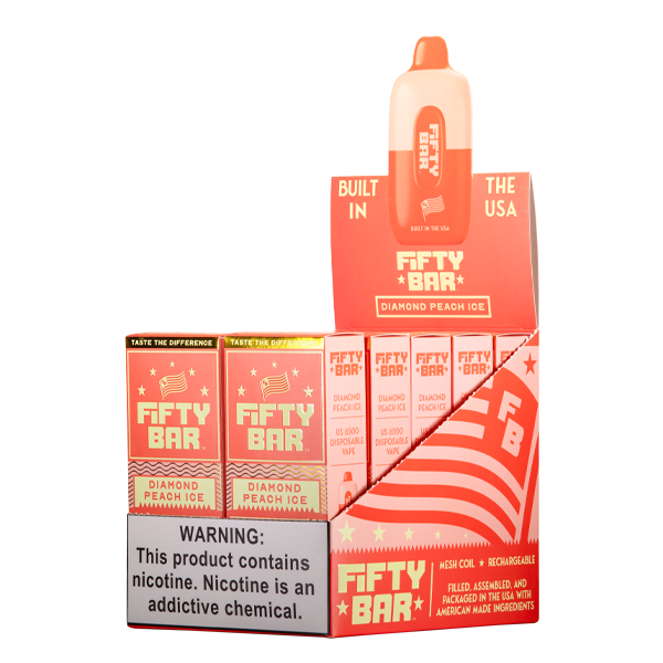 Diamond Peach Ice Fifty Bar Wholesale Vapes – Mi-Pod Wholesale