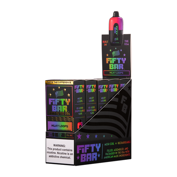 Milky Loops Fifty Bar Vape Wholesale – Mi-Pod Wholesale