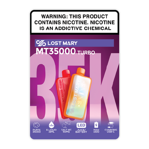 LOST MARY MT35K TURBO Window Sticker