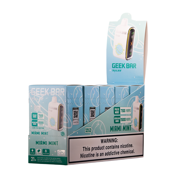 Miami Mint Geek Bar Pulse Wholesale Vapes – Mi-Pod Wholesale