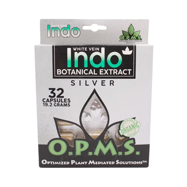 White Vein Indo OPMS Silver Blister Capsules