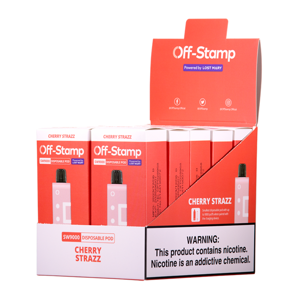 Cherry Strazz OFF STAMP SW9000 Disposable Vape – Mi-Pod Wholesale