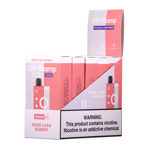 Sour Lush Gummy OFF STAMP SW9000 Kit Wholesale – Mi-Pod Wholesale