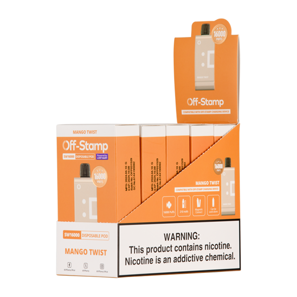 Mango Twist OFF STAMP SW16000 Disposable – Mi-Pod Wholesale