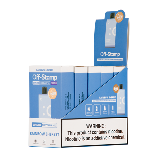 Rainbow Sherbet OFF STAMP SW16000 Disposable – Mi-Pod Wholesale