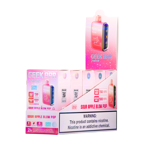 Sour Apple Pop Geek Bar Pulse Wholesale Vapes – Mi-Pod Wholesale