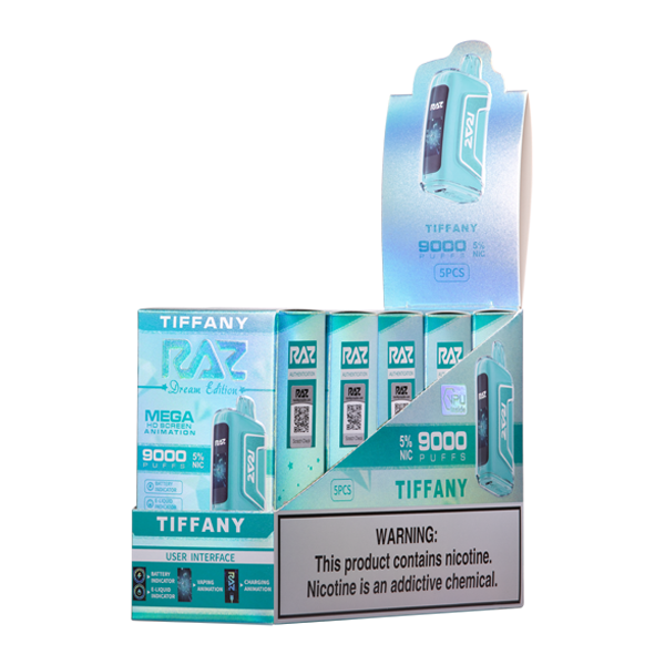 Tiffany RAZ 9000 Dream Edition Vapes – Mi-Pod Wholesale