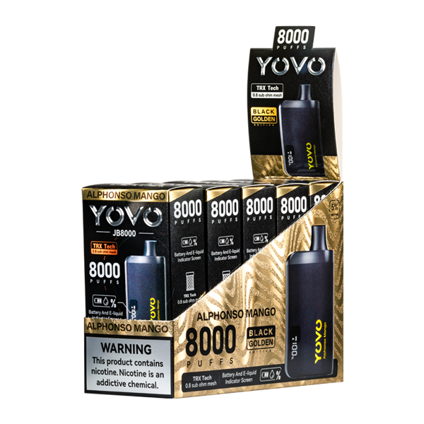 Alphonso Mango YOVO JB8000 Black Golden Edition – Mi-Pod Wholesale